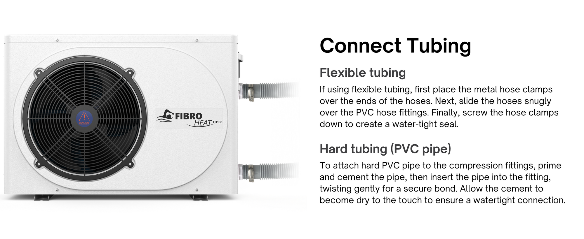 FibroPool FH135 - 35,000 BTU 120v Pool Heat Pump | Energy Efficient